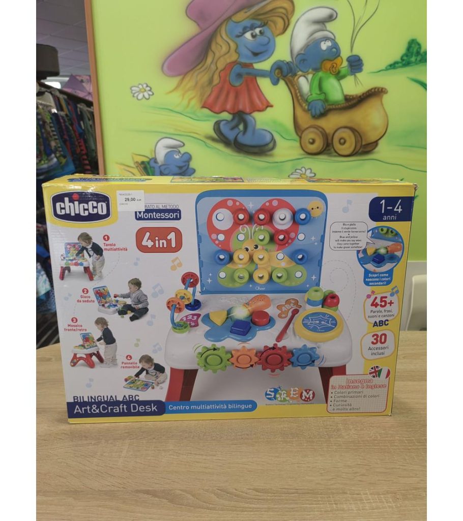 Igralna mizica CHICCO MONTESSORI 4V1 - Pufeta.si